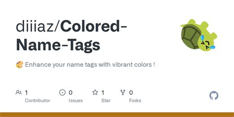 Github Diiiazcolored Name Tags 🎨 Enhance Your Name Tags With