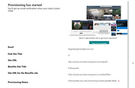 Unfortunately Your Site Provisioning At Least Partially Failed Issue SharePoint Sp Dev