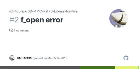Fopen Error · Issue 2 · Rohitdurejasd Mmc Fatfs Library For Tiva · Github