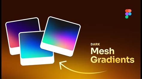how to create dark mesh gradients using simple shapes in figma for