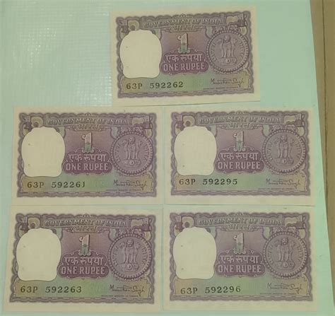1977 India 5 Note Manmohan Singh For Sale Buy Now Online Item 722736