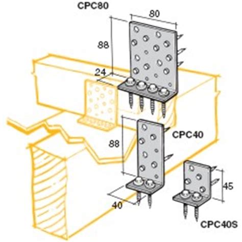 Lumberlok Concealed Purlin Cleat 20x80mm Cpc80 Bunnings Warehouse