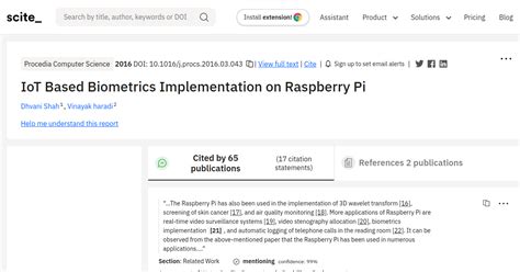 Iot Based Biometrics Implementation On Raspberry Pi