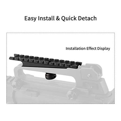 Toopmount 12 Slots Rail Mount Tactical 20mm Picatinny Ar 15 Carry