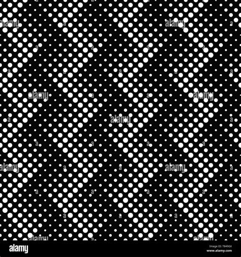 Black And White Seamless Geometrical Circle Pattern Background Stock