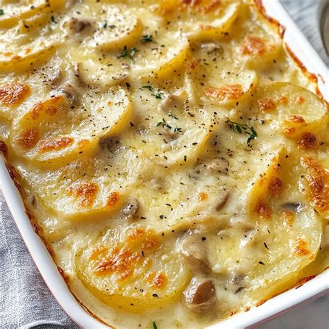 Creamy Scalloped Potatoes With Mushroom Soup
