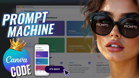 build a full blown prompt website with zero coding skills canva code