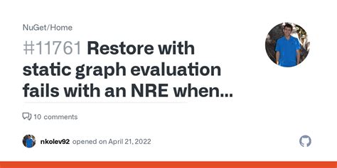 Restore With Static Graph Evaluation Fails With An Nre When A