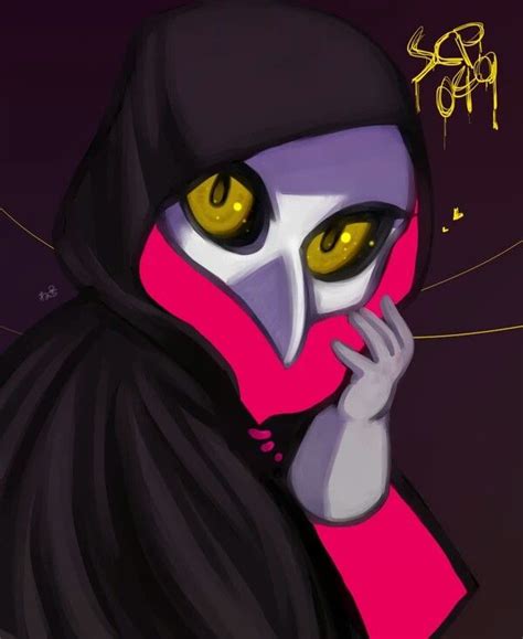 A Woman With Yellow Eyes Is Wearing A Black Veil And Pink Dress Holding Her Hand To Her Face