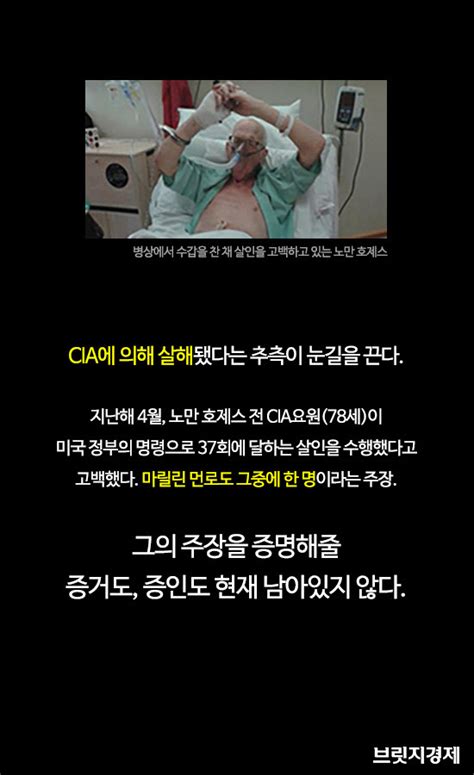 [카드뉴스] 마릴린먼로는 누가 죽였나 브릿지경제