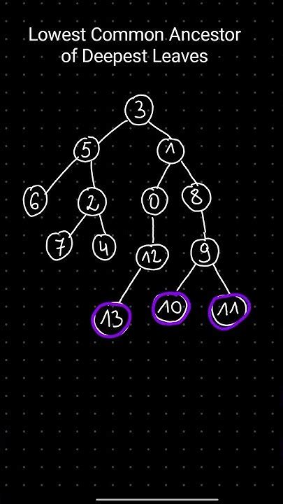 Leetcode Daily In 60 Seconds 1123 Lowest Common Ancestor Of Deepest Leaves Youtube