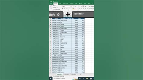 Insert Row And Column In Excel Acg Tutorial Shorts Acgtutorial