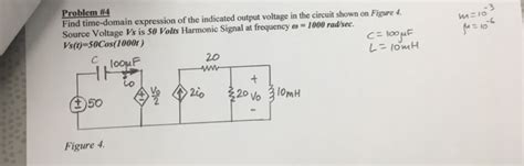 solved problem 4 find time domain expression of the