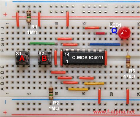 F Alpha Net Experiment Logic With NAND Gates II