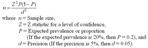 Sample Size Calculator For Prevalence Studies