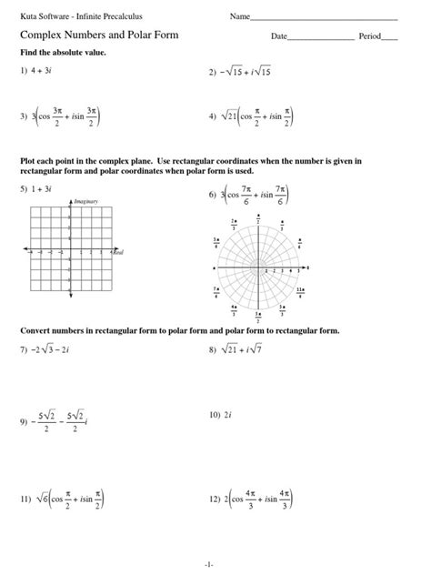 Imaginary And Complex Numbers Worksheet Answers AlphabetWorksheetsFree Com