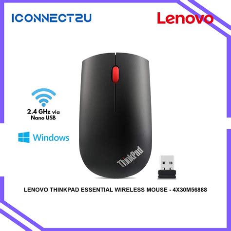 Lenovo ThinkPad Essential Wireless Mouse Black 4X30M56888 Shopee Malaysia