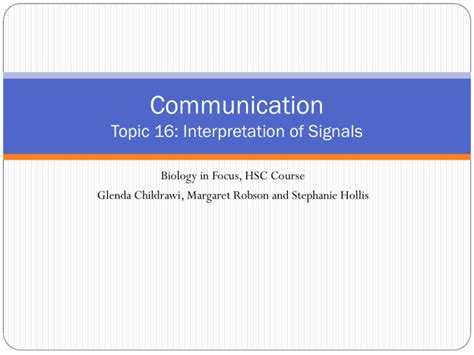 16 1 1 Interpretation Of Signals