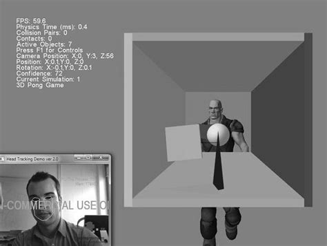 screen shot of 3d pong game in action download scientific diagram