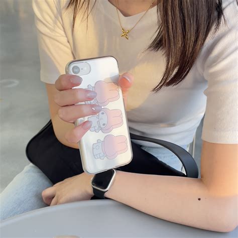 [정품] 산리오 캐릭터즈 쓰리블럭 투명젤리케이스 에이블리