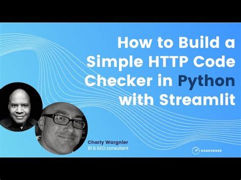 How To Build A Simple Code Checker In Python With Streamlit YouTube