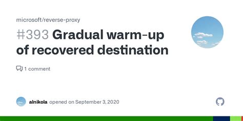 Gradual Warm Up Of Recovered Destination · Issue 393 · Microsoft