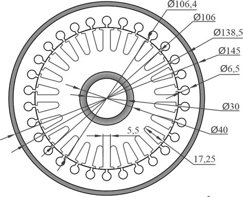 Outer Rotor Motor Geometry Download Scientific Diagram