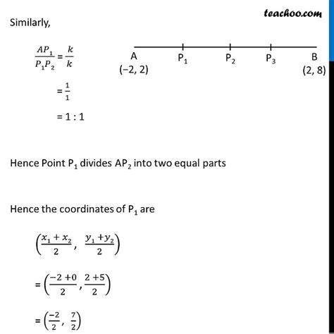 Ex Find Coordinates Of Points Which Divide A