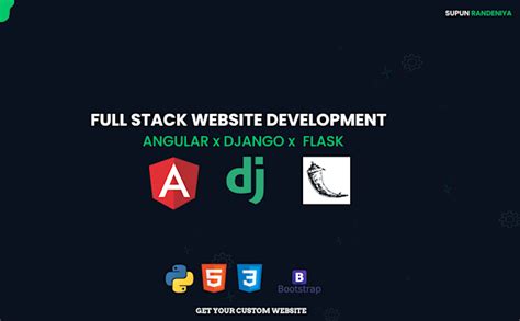 create full stack web applications using django flask and angular by