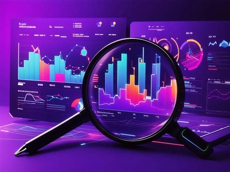 Data Analysis Search Engine Optimization Or Seo Magnifier Charts Graphs