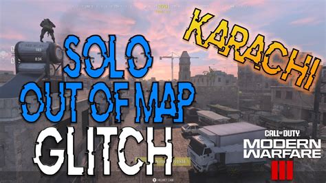 NEW SOLO FULLY OUT OF MAP GLITCH ON KARACHI MW GLITCHES YouTube