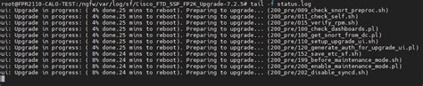 Monitor FTD Or FMC Upgrade Status Via CLI Cisco