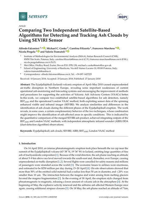 Pdf Comparing Two Independent Satellite Based Algorithms For