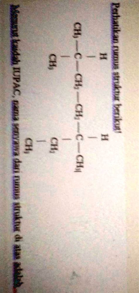 Top Nama Iupac Dan Rumus Struktur Dari Senyawa Dengan Rumus Molekul
