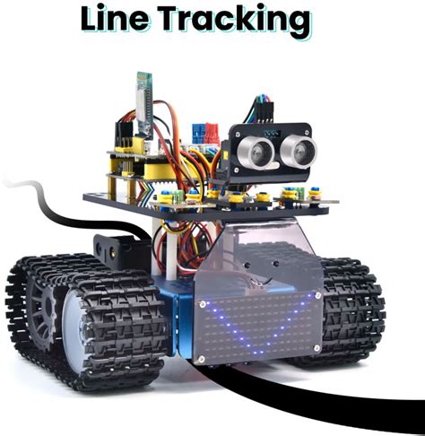 Робот танк Mini Caterpillar V30 для Arduino купити в Києві та Україні
