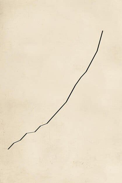 A Simple Upward Line Graph On A Light Cream Backdrop Premium Ai Generated Image