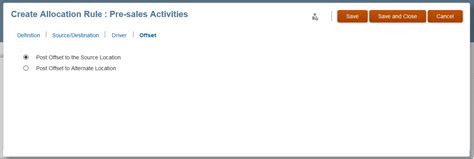Defining An Allocation Offset For Allocation Rules