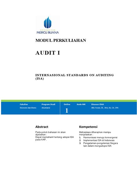 Modul Audit I Tm1 Pdf