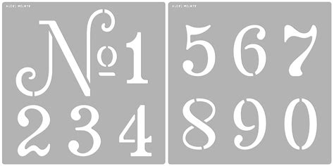 Printable Stencils Numbers
