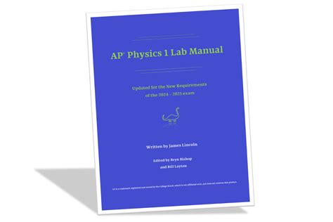ap physics 1 lab manual by james lincoln digital download arbor