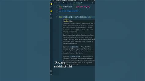 Jumlahkan Nilai Array Javascript Youtube