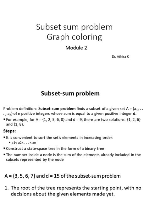 12 subset sum problem 05 02 2024 pdf