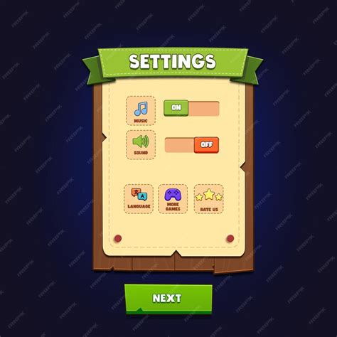 Psd Setting Game Ui Popup Cartoon Popup Gaming Popup Cartoon Style Game Ui Gaming 2d Ui Game Art