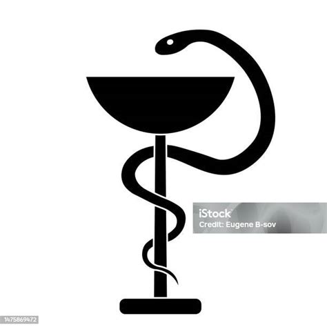 의료 기호 뱀 아이콘입니다 병원 구급차 글리프 스타일 픽토그램 건강관리와 의술에 대한 스톡 벡터 아트 및 기타 이미지 건강관리와 의술 구급대원 구급차 Istock