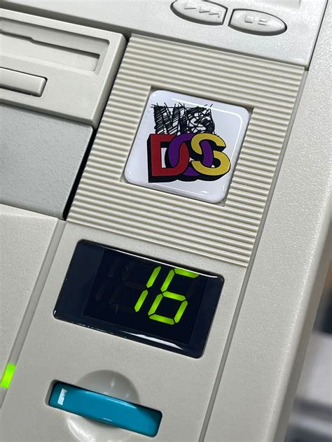Ms Dos Msdos Color Logo Case Badge Sticker V1 Domed Geekenspiel