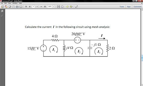 Solved Calculate The Current I In The Following Circuit Chegg Com