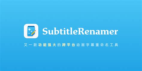 Github Nuthxsubtitle Renamer 跨平台的字幕重命名工具 —— 支持简繁识别、自定义后缀、编码转换等功能