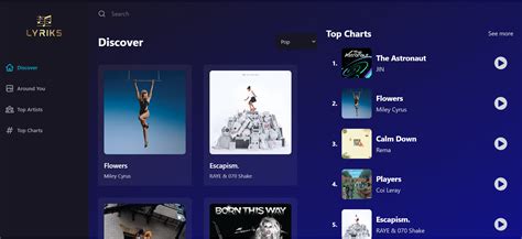 Github Ajay01103spotifycloneshazamapi Responsive Web Spotify