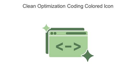 Clean Optimization Coding Colored Icon In Powerpoint Pptx Png And Editable Eps Format PPT