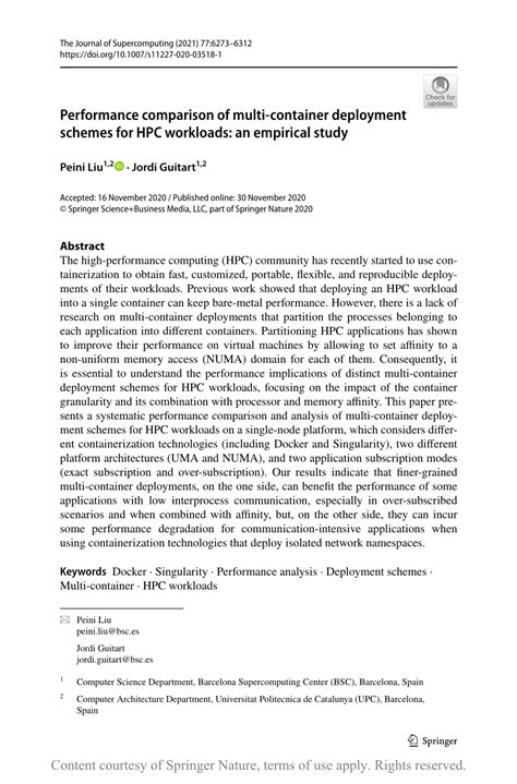 Performance Comparison Of Multi Container Deployment Schemes For Hpc